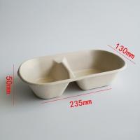 China Eco Friendly Disposable Bagasse Bowl 500 1000ml Biodegradable Food Container for sale