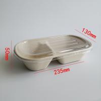 China Eco Friendly Disposable Bagasse Bowl 500 1000ml Biodegradable Food Container for sale