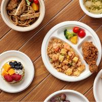 China Eco-Friendly Disposable Bagasse Tray Thickened and Environmentally Friendly for sale