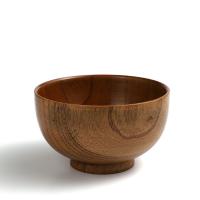 China Round Wooden Bowl Anti Scalding Thickened Design 10000 MOQ Food Grade for Restaurants for sale