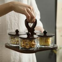 China Wood Bamboo Glass Fruit Plate Creative Snack Tray 10000pcs MOQ for sale