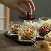 China Wood Bamboo Glass Fruit Plate Creative Snack Tray 10000pcs MOQ for sale