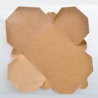 China Customized Disposable Takeaway Kraft Food Paper Box for Custom Logo Dinner Packaging for sale