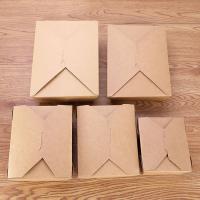 China Customized Disposable Takeaway Kraft Food Paper Box for Custom Logo Dinner Packaging for sale