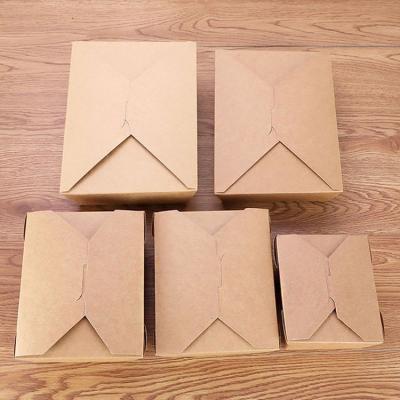 China Kraft Paper Hamburger Box Disposable Takeout Packaging for Cheese Pulled Hot Dog Stick 200ml for sale