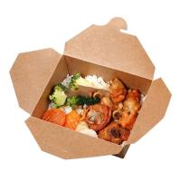 China Kraft Paper Hamburger Box Disposable Takeout Packaging for Cheese Pulled Hot Dog Stick 200ml for sale