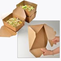 China Kraft Paper Hamburger Box Disposable Takeout Packaging for Cheese Pulled Hot Dog Stick 200ml for sale