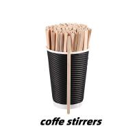 China Eco-Friendly Wood Coffee Stirrer 14cm 19cm Biodegradable Disposable Stir Sticks for sale