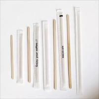 China Eco-Friendly Wood Coffee Stirrer 14cm 19cm Biodegradable Disposable Stir Sticks for sale