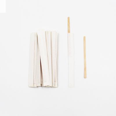 China Wooden Coffee Stir Stick 125x9x1mm Natural Bamboo Stirrer for Coffee Shop 100pcs per Bag for sale