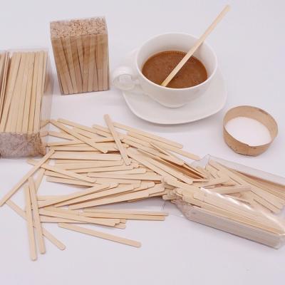 China Biodegradable Bamboo Coffee Stirrers 15cm 1000PCS Disposable Drink Stir Sticks for sale