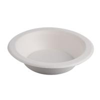 China Disposable Round Sugarcane Bagasse Pulp Salad Food Bowls with Lids 12oz 16oz for sale