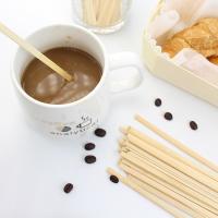 China Disposable Wooden Round Head Coffee Stirrer 15cm 100pcs per Bag Eco Friendly for sale