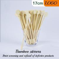 China Custom Size and Logo Bamboo Round Head Coffee Stirrer/Stirring 30 Days Return refunds for sale