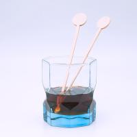 China Custom Size and Logo Bamboo Round Head Coffee Stirrer/Stirring 30 Days Return refunds for sale