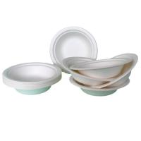 China Disposable Cat Bowl 220ml Eco Friendly Biodegradable Paper Pet Food Bowl for Outdoor Use for sale