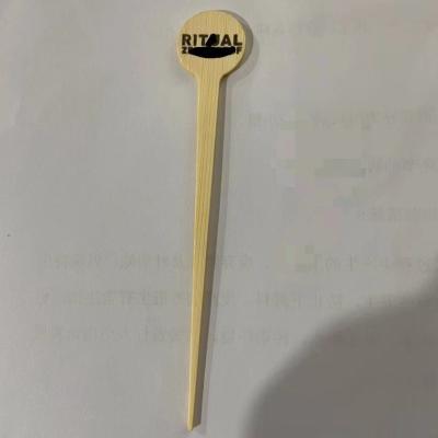 China Advantageous Eco-Friendly Multi Color Bamboo Coffee Stirrer with Custom Size and Logo for sale