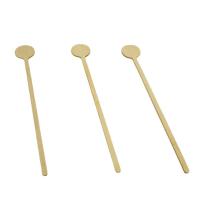 China Disposable Bamboo Coffee Stirrer Round Head 14cm 17cm Eco Friendly Biodegradable for sale