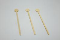China Disposable Bamboo Coffee Stirrer Round Head 14cm 17cm Eco Friendly Biodegradable for sale