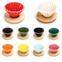 China Biodegradable V60 Coffee Filter Paper for Dripper 100 Pieces Eco Friendly for sale