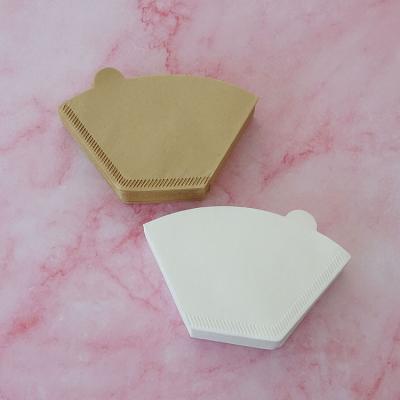 China Food Grade Heat Seal Coffee Filter Paper for V60 Dripper 100 Pieces Biodegradable for sale
