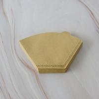 China Food Grade Heat Seal Coffee Filter Paper for V60 Dripper 100 Pieces Biodegradable for sale