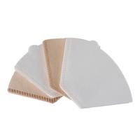 China Sector Shape Coffee Filter Paper 14.5x10cm 16x11.5cm for V60 Dripper Biodegradable for sale