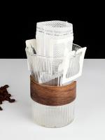 China Durable Ear Hanging Coffee Filter Paper with Portable Drip Type Hand Washed Filter Bag for sale