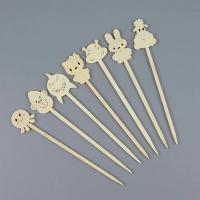 China Custom Size Eco-Friendly Bamboo Skewers 10000pcs Disposable Fruit Sticks for Dessert Cakes for sale