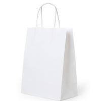 China Custom Logo Kraft Paper Hand Bag 100pcs per Bag Food Grade Takeaway Gift Bag for sale