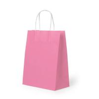 China Custom Logo Kraft Paper Hand Bag 100pcs per Bag Food Grade Takeaway Gift Bag for sale