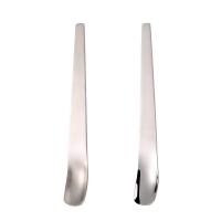 China 304 Stainless Steel Long Handle Dessert Spoon 18cm Thick Exquisite Cake Spoon Flat Head Stirring Spoon for sale