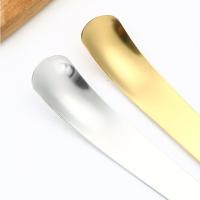 China 304 Stainless Steel Ice Cream Scoop Slender Spoon 18cm Dessert Square Cutlery for sale