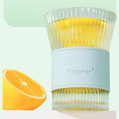 China Glass Organ Cup with Hanging Ear 250ml Transparent Coffee Cup Custom Logo Gift Cup for sale