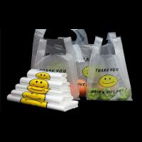 China Custom Logo T-Shirt Plastic Grocery Bags 100pcs per Pack Moisture Proof Shopping Bags for sale