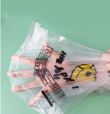 China Custom Plastic Shopping Bag T-Shirt Bags with Logo 100pcs per Bag Moisture Proof for sale