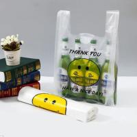 China PE Household Plastic Bag for Food Shopping Customized Thank You Printing 100pcs per Bag Carton Packing for sale