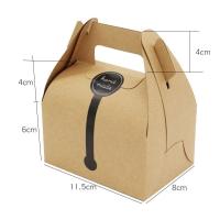 China 8inch Kraft Cake Box Custom Cardboard Initial Payment Custom Logo Is Food Packaging for sale