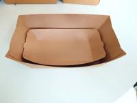 China Disposable Kraft Paper Fast Food Trays for French Fries Custom Size OEM for sale