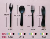 China Disposable Plastic Cake Cutlery Set 7-Piece with Knife Fork and Plate for Birthday Party for sale