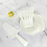 China Disposable Birthday Cake Cutlery Set Blue Package 57x48x37 cm Oil Resistant for sale