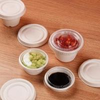 China 1oz Eco Friendly Degradable Sauce Cup Made from Sugarcane and Straw Pulp for OEM for sale