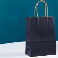 China Takeaway Packaging Kraft Paper Bag with Customized Logo Printing and Hand-Held Design for sale