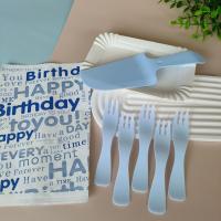 China Disposable Plastic Knife Fork Plate Suit Cake Cutlery Suit for Business Functions for sale