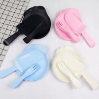 China Disposable Cutlery Set Food Grade Plates Drip Tray Included 100 Pieces for Parties for sale
