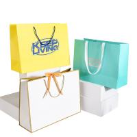 China Eco-Friendly Kraft Paper Shopping Bag Custom Size Accepted Shipping Included for sale