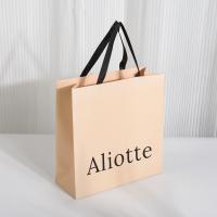 China Eco-Friendly Kraft Paper Shopping Bag Custom Size Accepted Shipping Included for sale