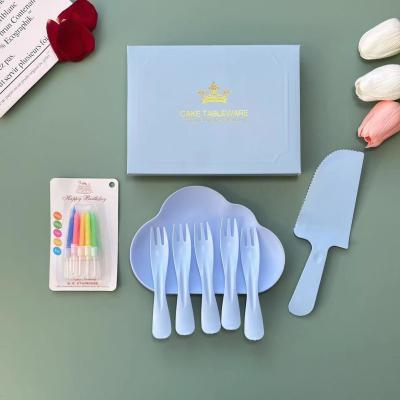 China Disposable Cake Fork Plastic Dim Sum Fruit Fork Birthday Cutlery 10.000kg Gross Weight for sale