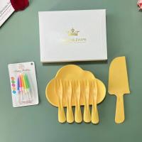 China Disposable Cake Fork Plastic Dim Sum Fruit Fork Birthday Cutlery 10.000kg Gross Weight for sale