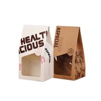 China Kraft Paper Cake Box 9cm x 7.5cm x 17cm Eco-Friendly Disposable Snack Packaging for sale